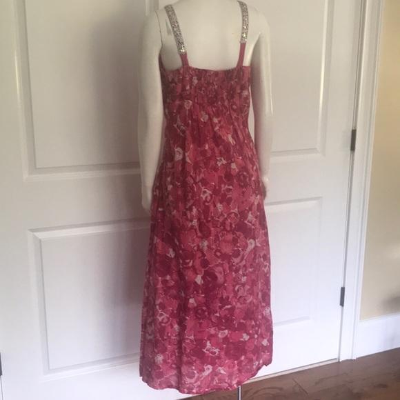 April Cornell | Dresses | April Cornell Pink Floral Summer Dress | Poshmark